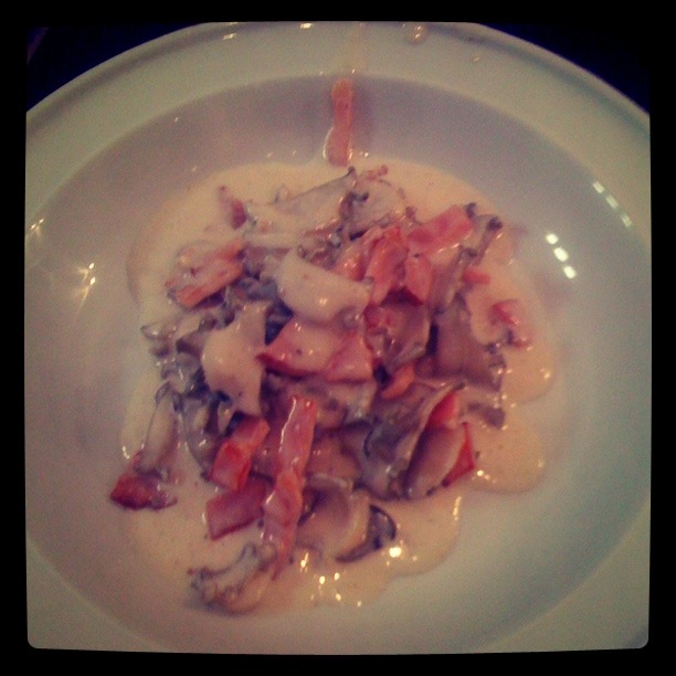 niks kitchen rules: Paua in a bacon and coconut cream sauce